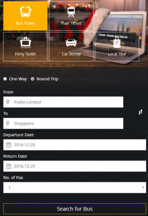 Transtar Solitaire KL To Singapore | Tiket Bas Online