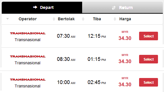 transnasional-bus-ticket-online-choose-destination | Tiket Bas Online
