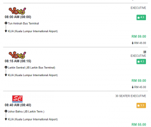 YoYo Bus Express Online Ticket | Tiket Bas Online